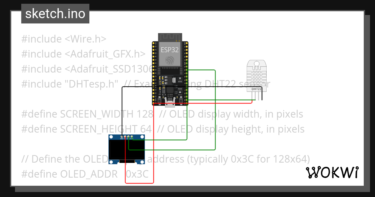 OLED - Wokwi ESP32, STM32, Arduino Simulator