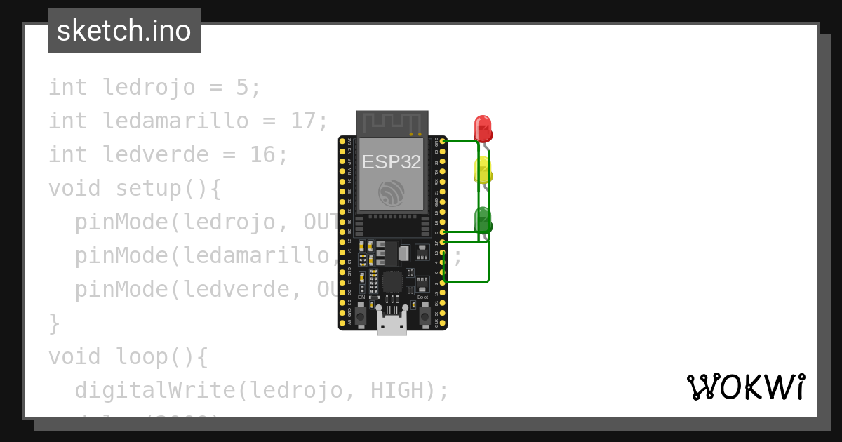 Rojo Wokwi Esp32 Stm32 Arduino Simulator 9484