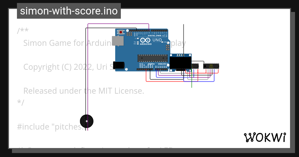 simon-with-score.ino Copy - Wokwi ESP32, STM32, Arduino Simulator