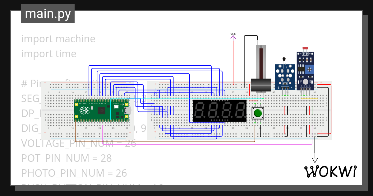 Embedded Voltmeter - Wokwi ESP32, STM32, Arduino Simulator