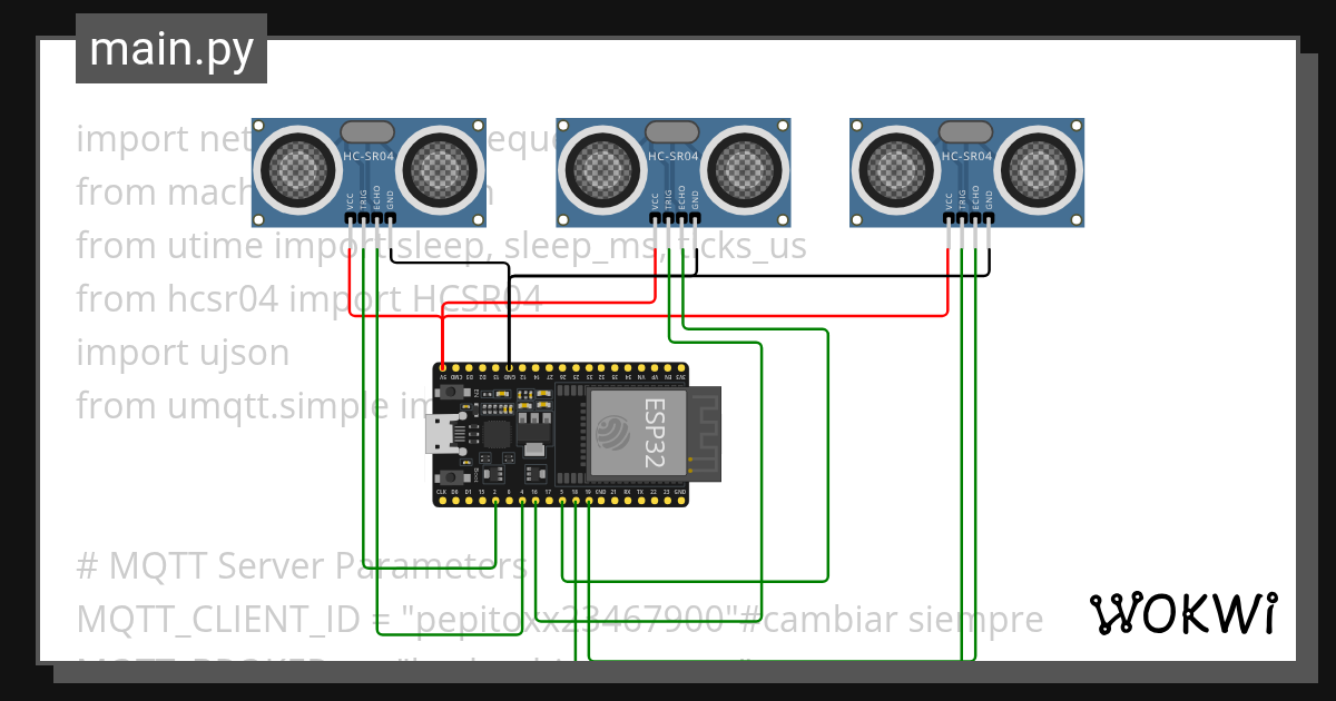Proy Canecas simulabasuras - Wokwi ESP32, STM32, Arduino Simulator