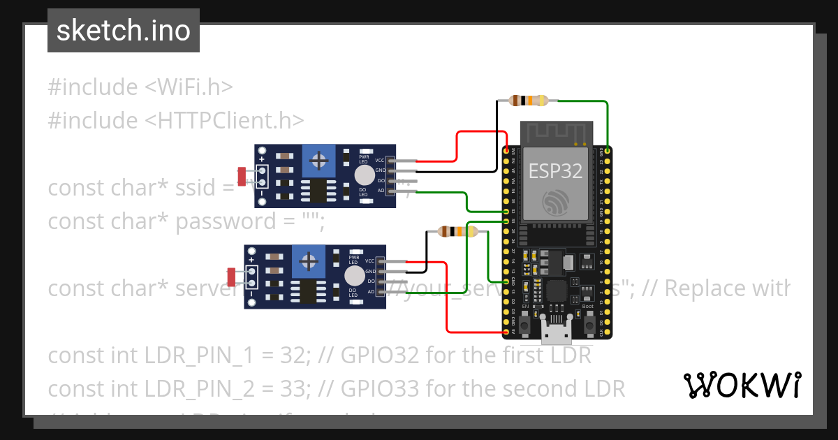 project IoT - Wokwi ESP32, STM32, Arduino Simulator