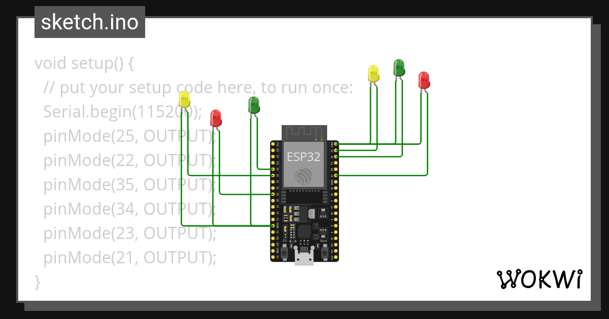 Blinking Led Wokwi Esp32 Stm32 Arduino Simulator 7231