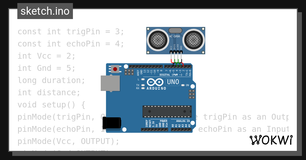 No Wiring Ultrasonicsensor Wokwi Esp32 Stm32 Arduino Simulator 3123