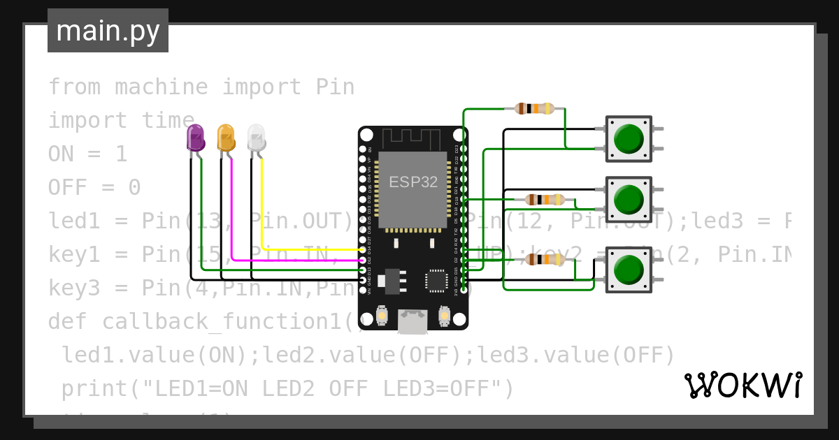 Led3 Wokwi Esp32 Stm32 Arduino Simulator
