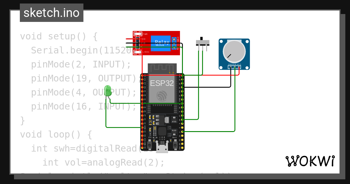 Esp32 Using Pontential Meter Wokwi Esp32 Stm32 Arduino Simulator 4067