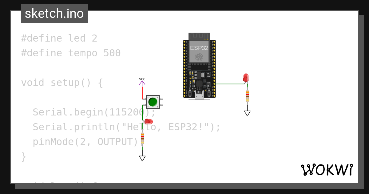Esp32 Blink Wokwi Esp32 Stm32 Arduino Simulator 3827