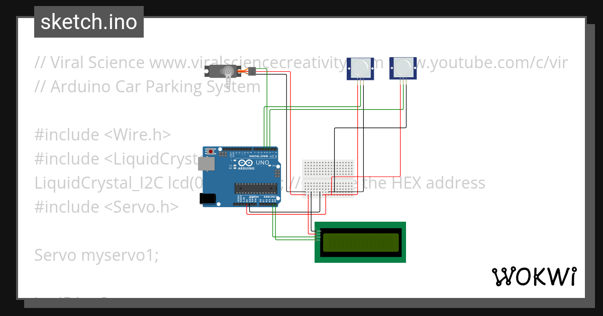 Auto Parking Copy - Wokwi ESP32, STM32, Arduino Simulator