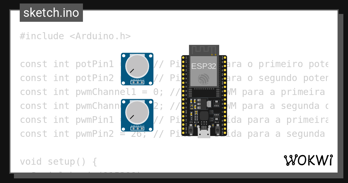 Geradorpwmesp32 Wokwi Esp32 Stm32 Arduino Simulator