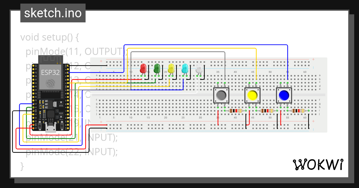 ทดสอบเก็บคะแนนครั้งที่1 Wokwi Esp32 Stm32 Arduino Simulator 4227