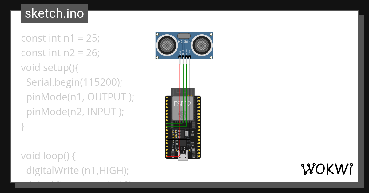 HC-SRO4 - Wokwi ESP32, STM32, Arduino Simulator HC-SRO4 - Wokwi ESP32, STM32, Arduino Simulator
