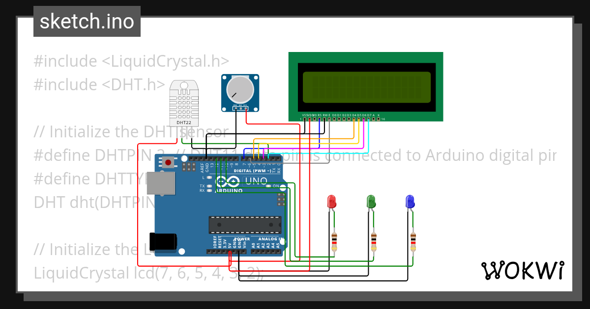 Smart home monitoring - Wokwi ESP32, STM32, Arduino Simulator