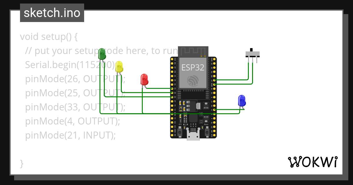 DAVID PROJECT2 switch - Wokwi ESP32, STM32, Arduino Simulator