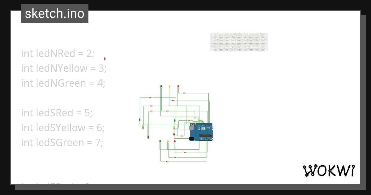 Traffic - Wokwi ESP32, STM32, Arduino Simulator