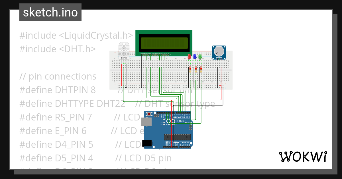 SMart TEMP Sensor - Wokwi ESP32, STM32, Arduino Simulator