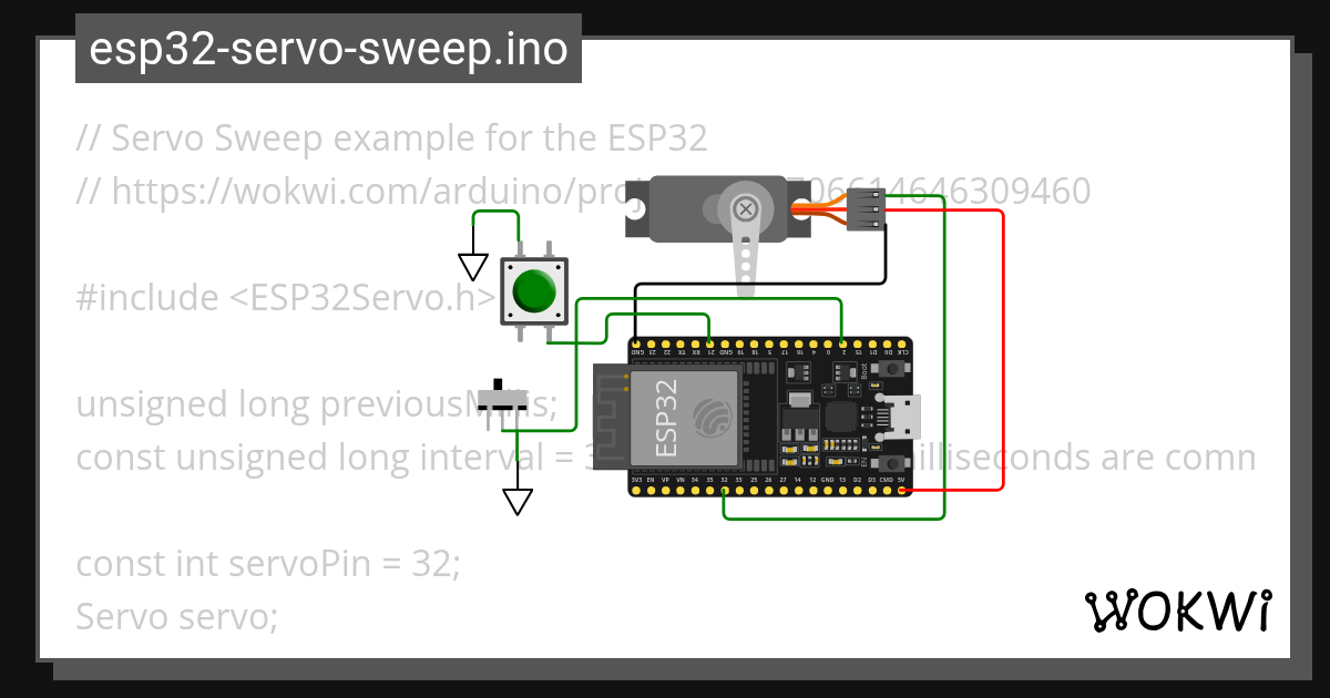 esp32-servo - Wokwi ESP32, STM32, Arduino Simulator