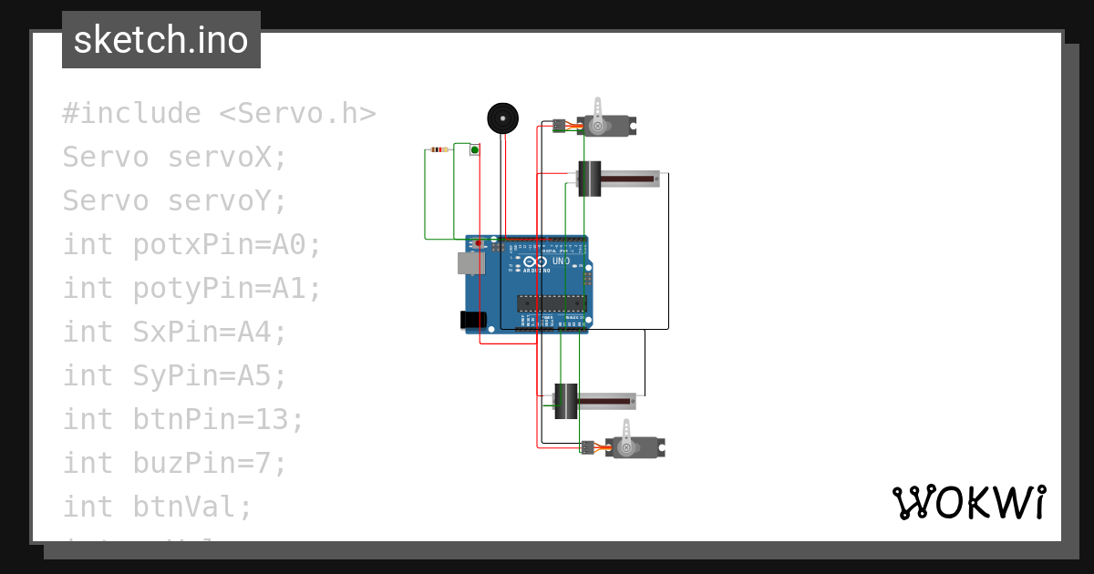 Servo Control Using Potentiometer Wokwi Esp32 Stm32 Arduino Simulator