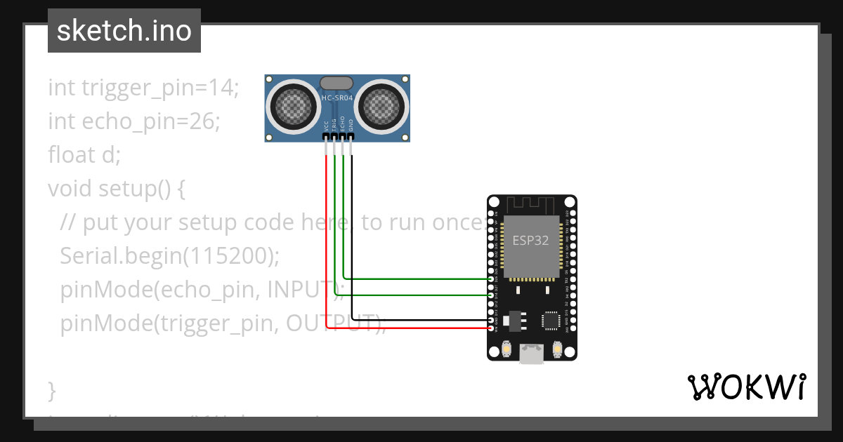 Ultrasonic Copy 23509297 Wokwi Esp32 Stm32 Arduino Simulator 