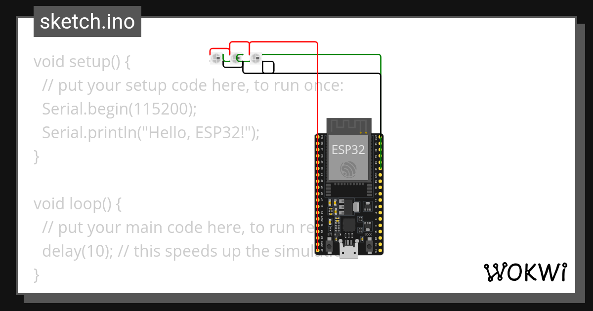 LED-Box - Wokwi ESP32, STM32, Arduino Simulator