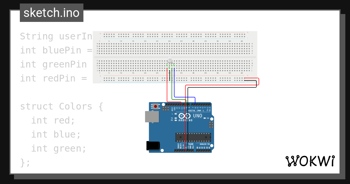 Project 13 Color Picker Wokwi Esp32 Stm32 Arduino Simulator 5103