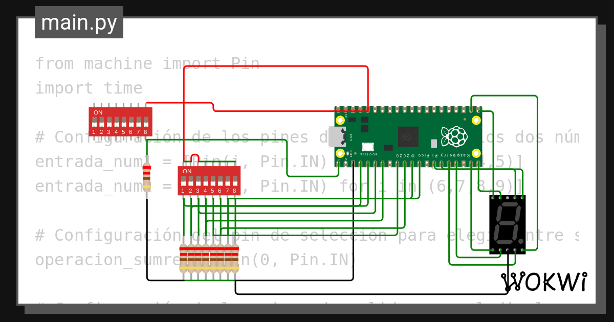 Display7seg Wokwi Esp32 Stm32 Arduino Simulator