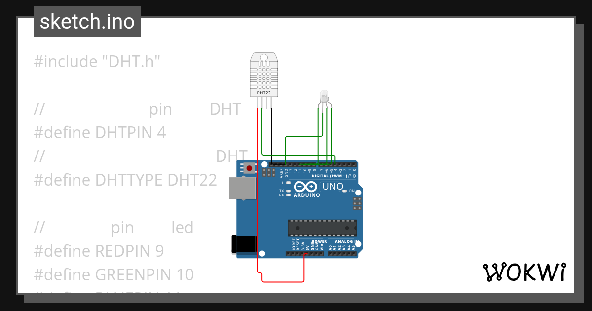 DHT PROJECT COMPLETED - Wokwi ESP32, STM32, Arduino Simulator