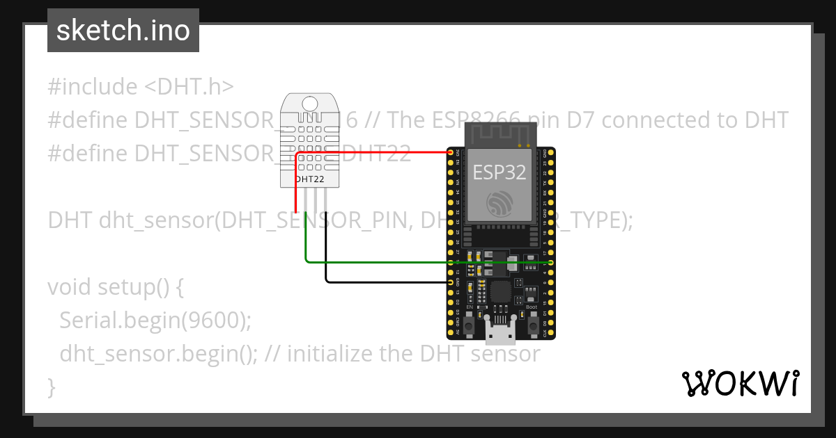 Humidity Sensor Wokwi Esp32 Stm32 Arduino Simulator