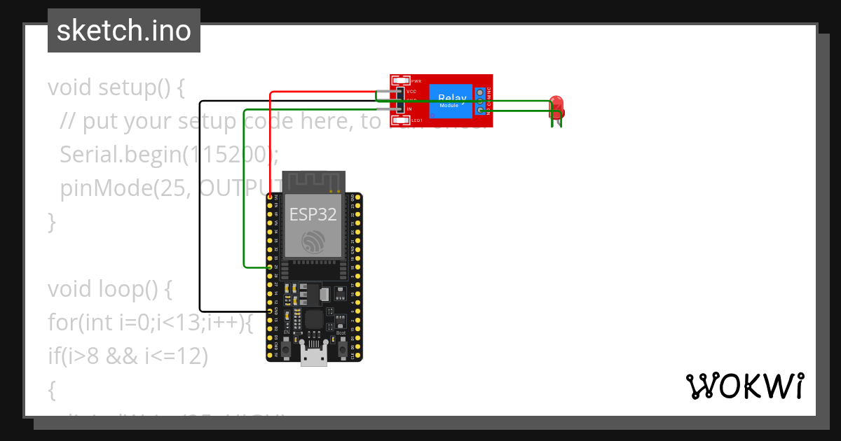 relay.dd - Wokwi ESP32, STM32, Arduino Simulator