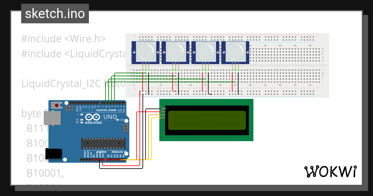 Car parking - Wokwi ESP32, STM32, Arduino Simulator