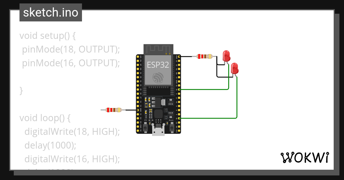 Wokwi - Online ESP32, STM32, Arduino Simulator
