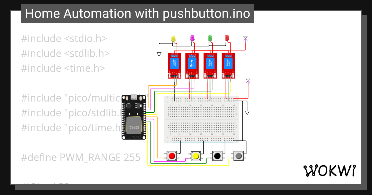 Car using Raspberry Pi Pico Copy - Wokwi ESP32, STM32, Arduino Simulator
