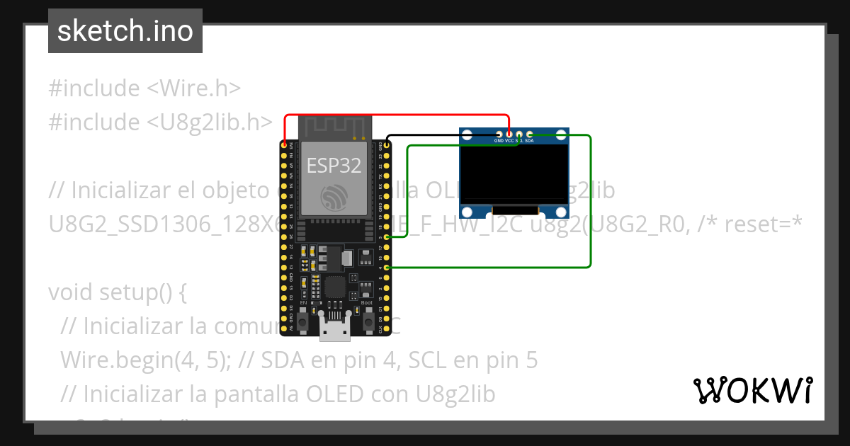 S3_P1_HolaMundo-u8g2 - Wokwi ESP32, STM32, Arduino Simulator S3_P1_HolaMundo-u8g2 - Wokwi ESP32, STM32, Arduino Simulator