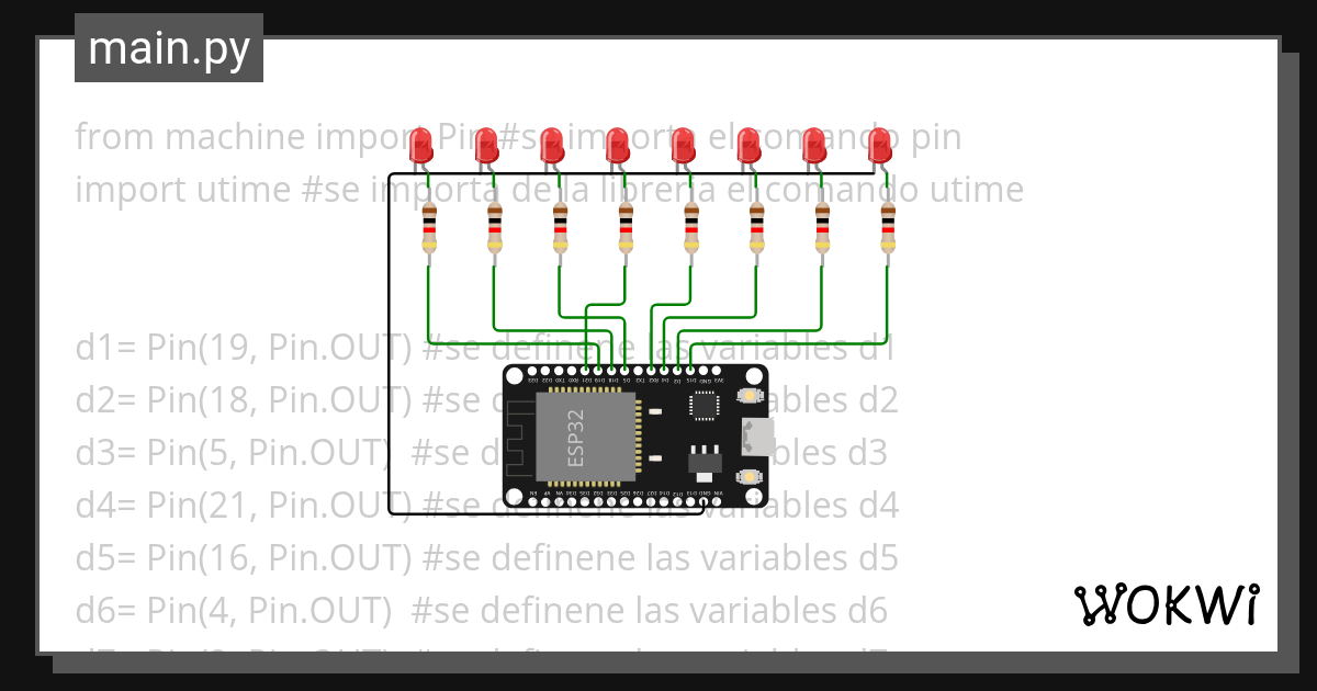 MicroPython Blink ESP32 Copy - Wokwi ESP32, STM32, Arduino Simulator