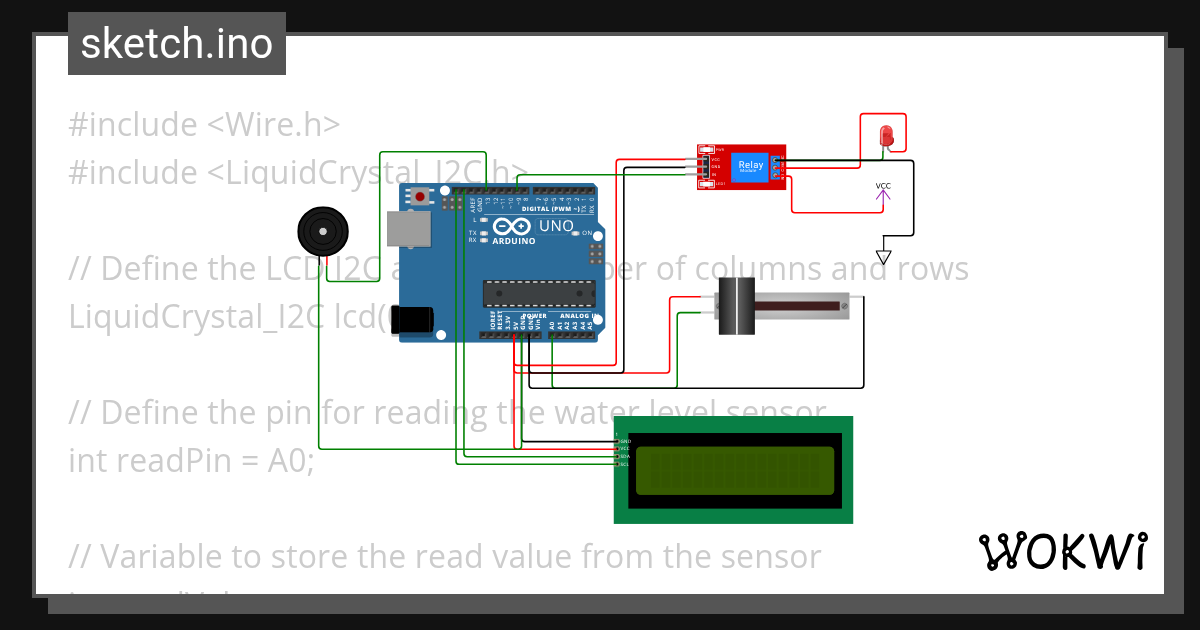 Arduino and Slide Potentiometer - Wokwi ESP32, STM32, Arduino Simulator