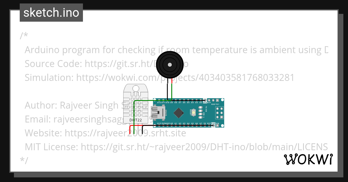 Dht Ino Wokwi Esp32 Stm32 Arduino Simulator