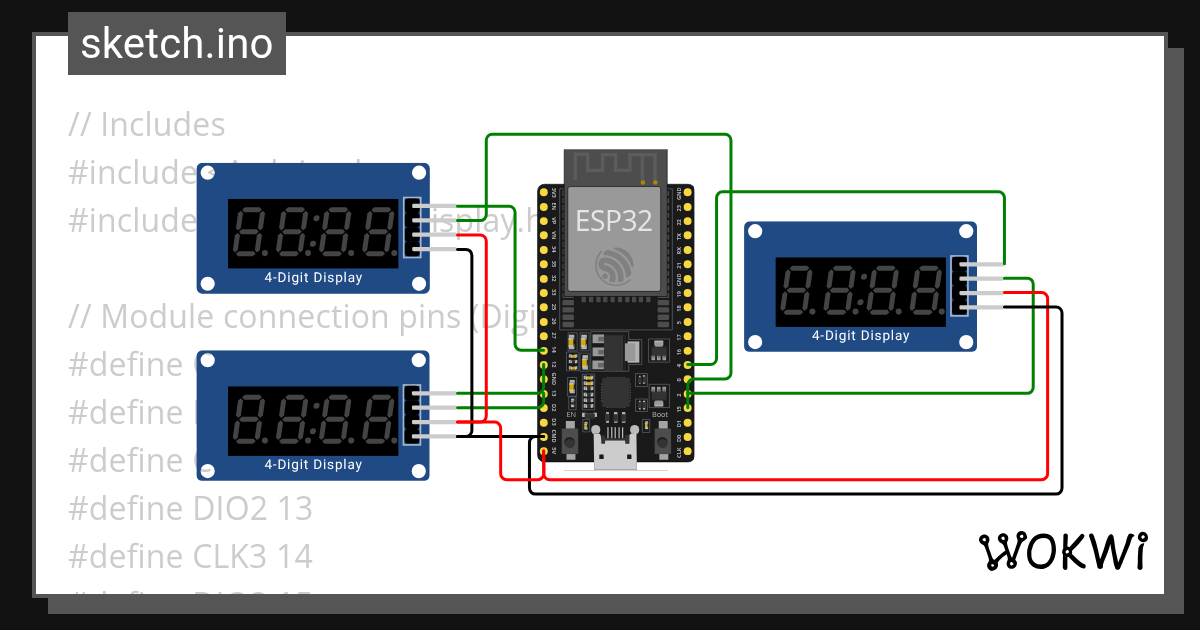 7segmentosc - Wokwi ESP32, STM32, Arduino Simulator