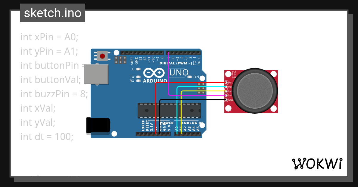 joystick - Wokwi ESP32, STM32, Arduino Simulator