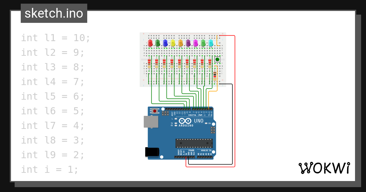 Luces Navidad Actividad Propia Wokwi Esp32 Stm32 Arduino Simulator 9123