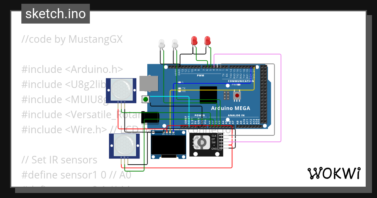 Model Train Mega v4 - Wokwi ESP32, STM32, Arduino Simulator