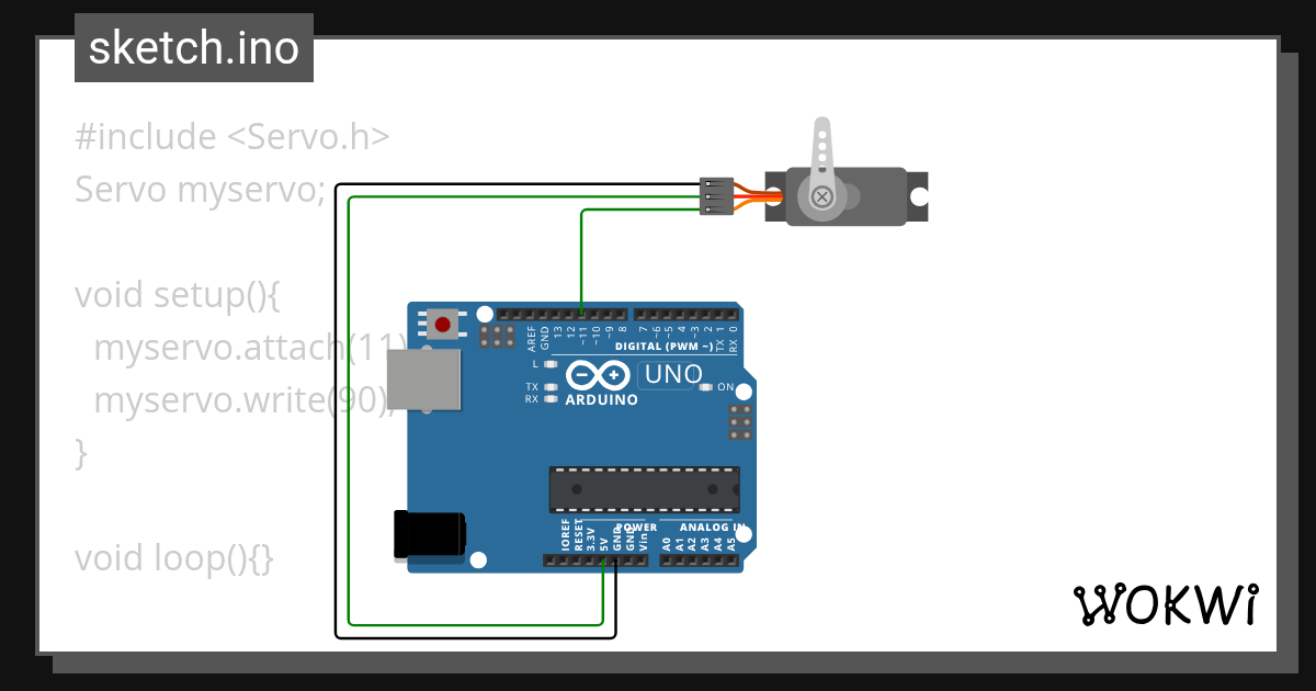 Lab Servo Motor 1 Wokwi Esp32 Stm32 Arduino Simulator