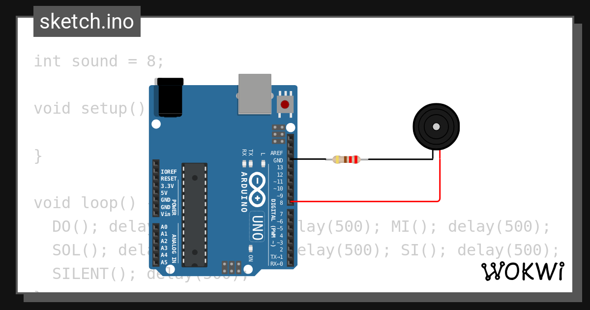 Tangga Nada Wokwi Esp32 Stm32 Arduino Simulator 7453