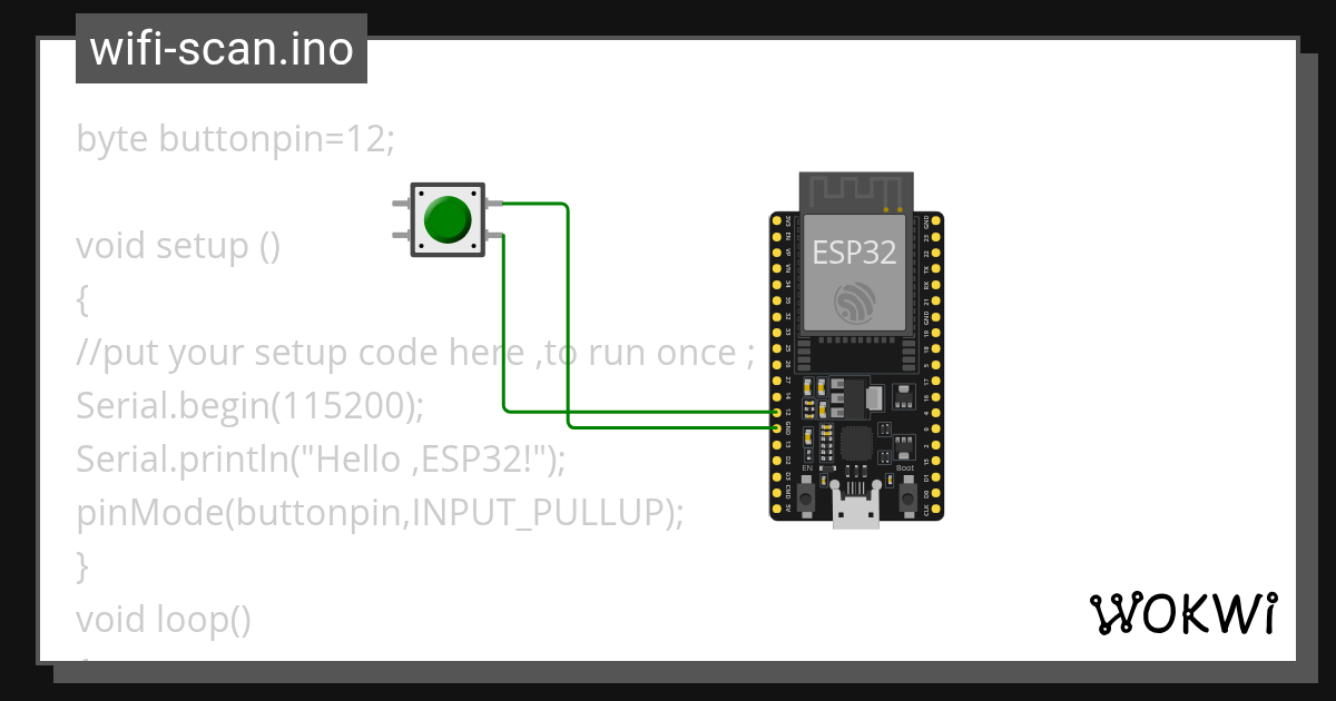 INPUT PLLUP - Wokwi ESP32, STM32, Arduino Simulator