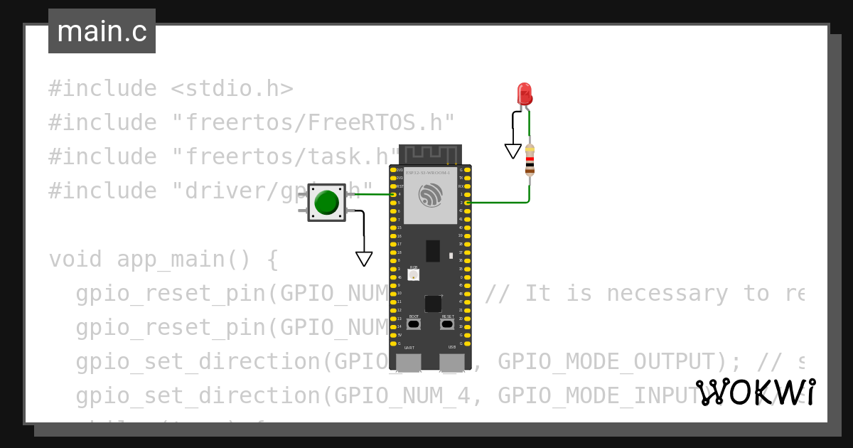 Idfesp32s3gpio Wokwi Esp32 Stm32 Arduino Simulator 0533