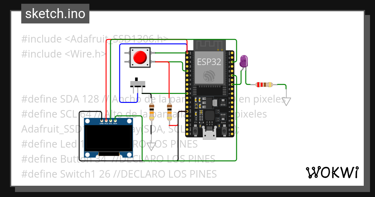 Ssd1306 Wokwi Esp32 Stm32 Arduino Simulator 