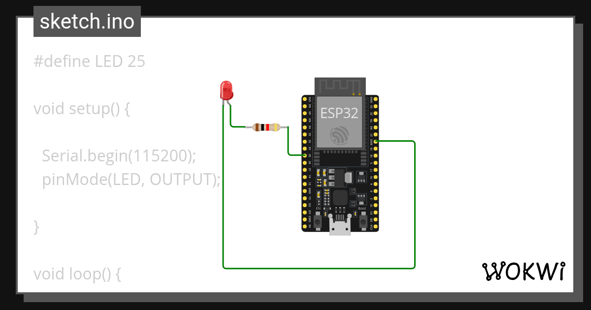 Led Renata Mendes Wokwi Esp32 Stm32 Arduino Simulator 