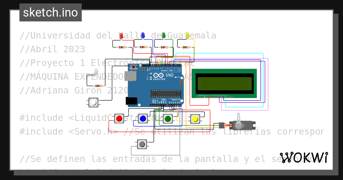 Dispensador Wokwi Esp32 Stm32 Arduino Simulator