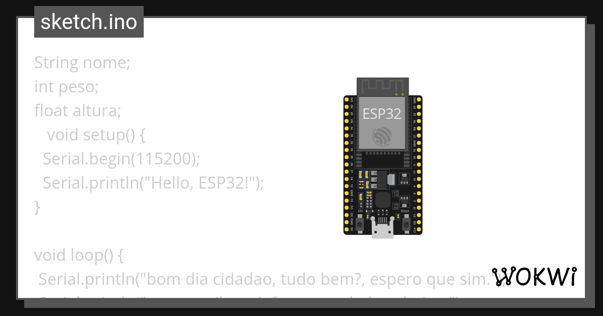 Aula1 Entrada De Dados Serial Wokwi Esp32 Stm32 Arduino Simulator 7349
