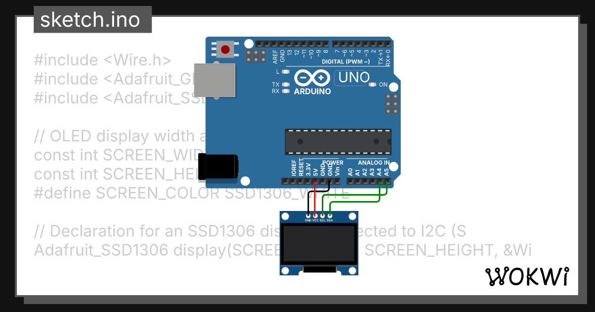 arduino uno oled i2c ssd1306 display Copys - Wokwi ESP32, STM32 ...