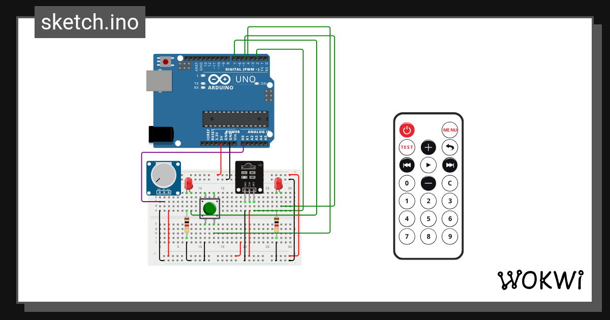 visuino - Wokwi ESP32, STM32, Arduino Simulator