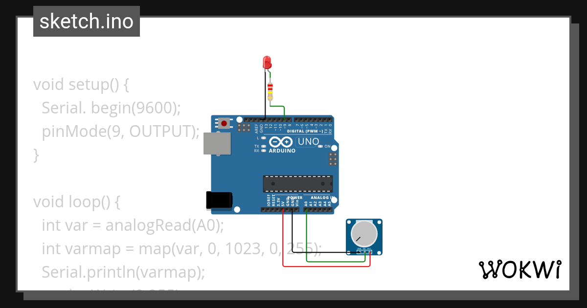 2.แสดงค่า VR บน Serial Monitor - Wokwi ESP32, STM32, Arduino Simulator 2.แสดงค่า VR บน Serial Monitor - Wokwi ESP32, STM32, Arduino Simulator